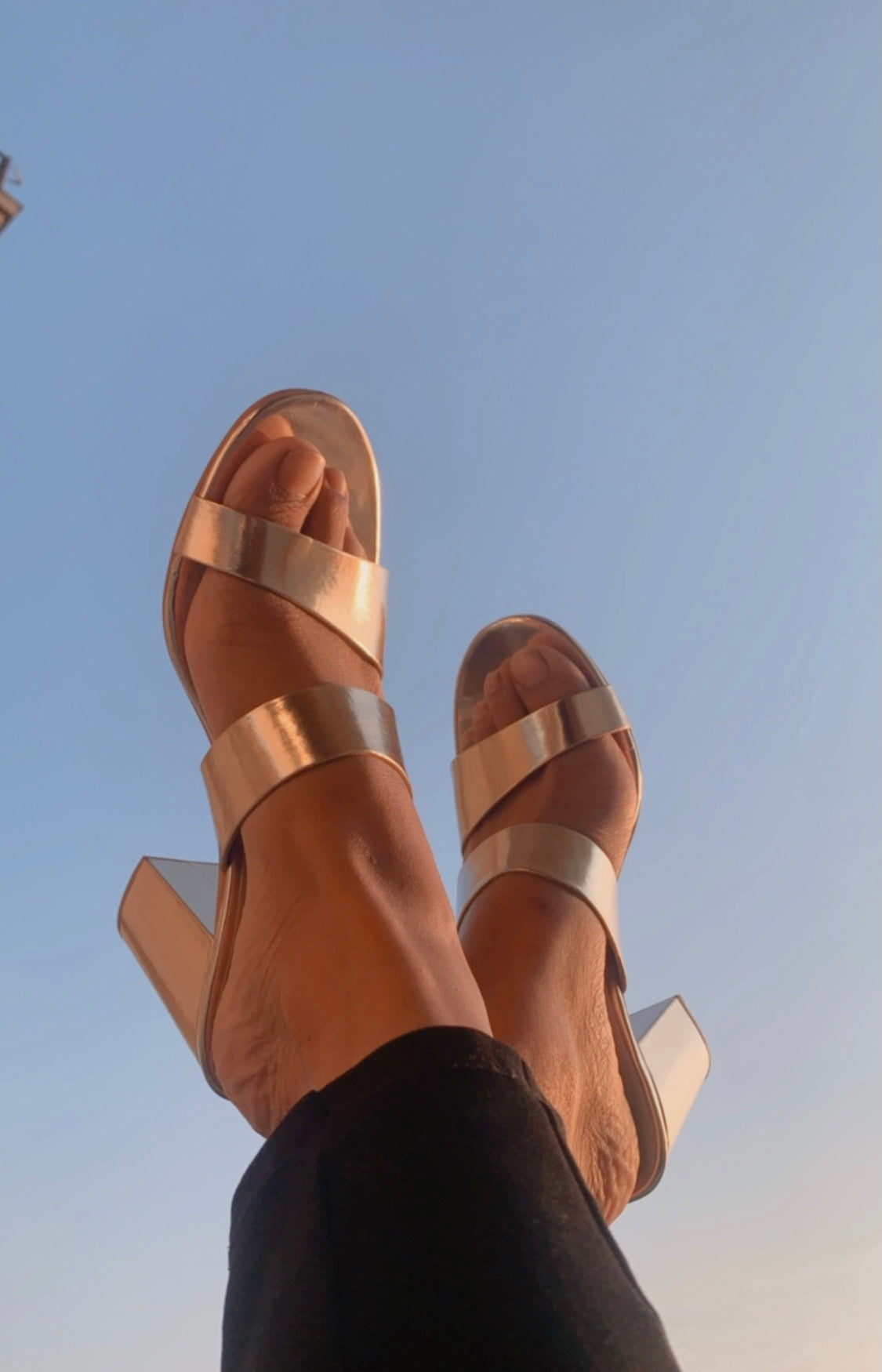 Subtle & Sleek gold block heels – Shoe That Fits You